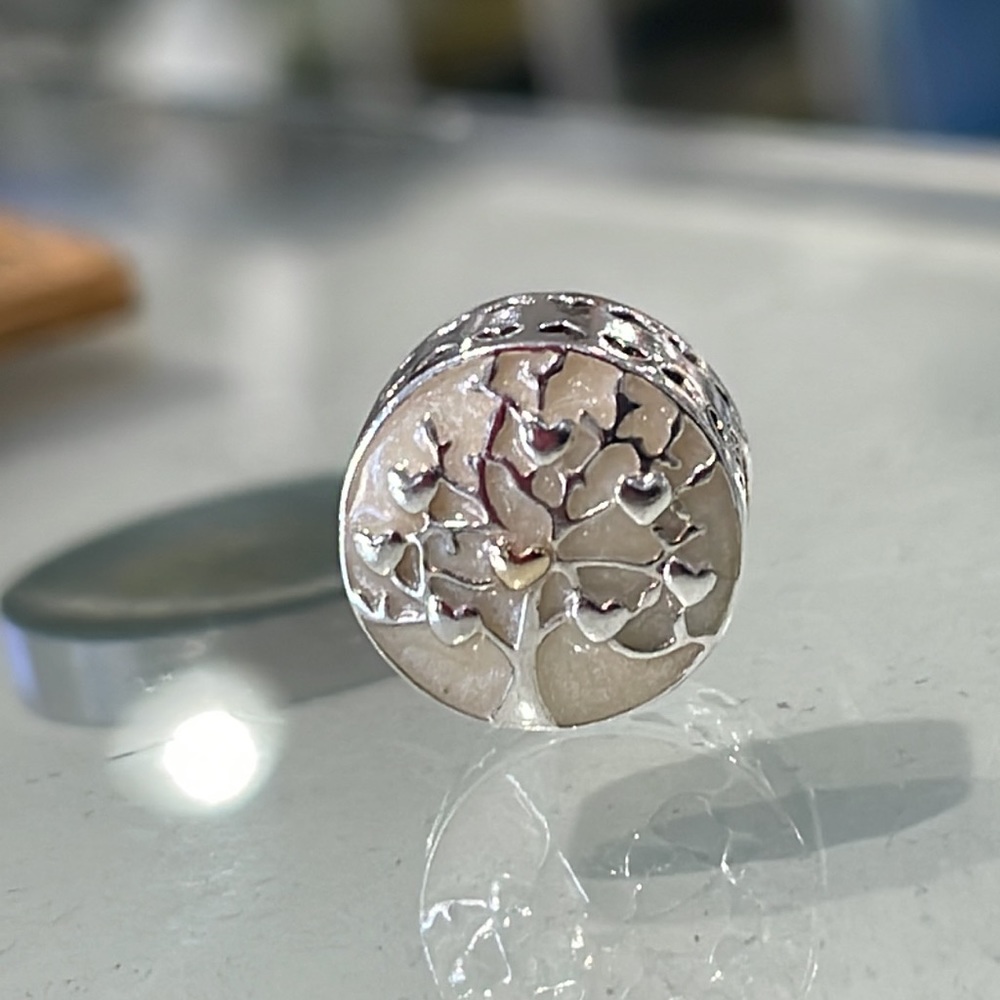 Pandora Family Tree Of Hearts Charm With 14k Gold 792… - Gem